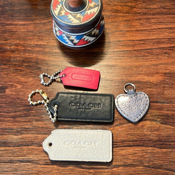 Coach | Accessories | Coach Black Red And Cream Hang Tags For Coach ...